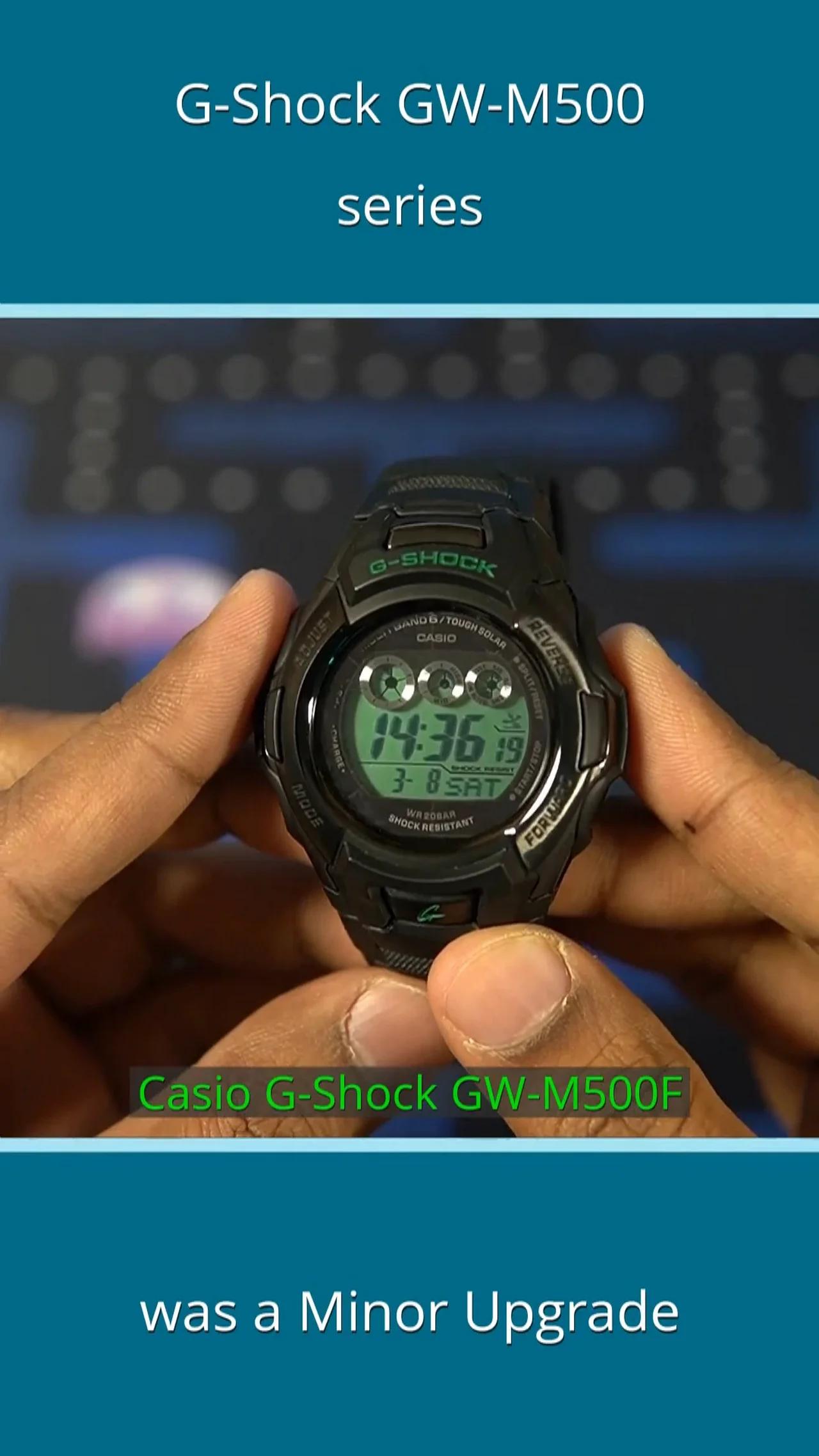 G-Shock GW-M500F, GW-M500F & GW-M500BA #Casio #GShock #Wristwatches #Shorts