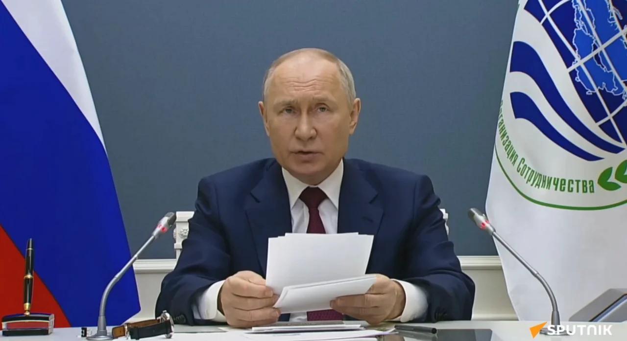 Poutine s'adresse à la réunion des chefs d'État de l'Organisation de ...