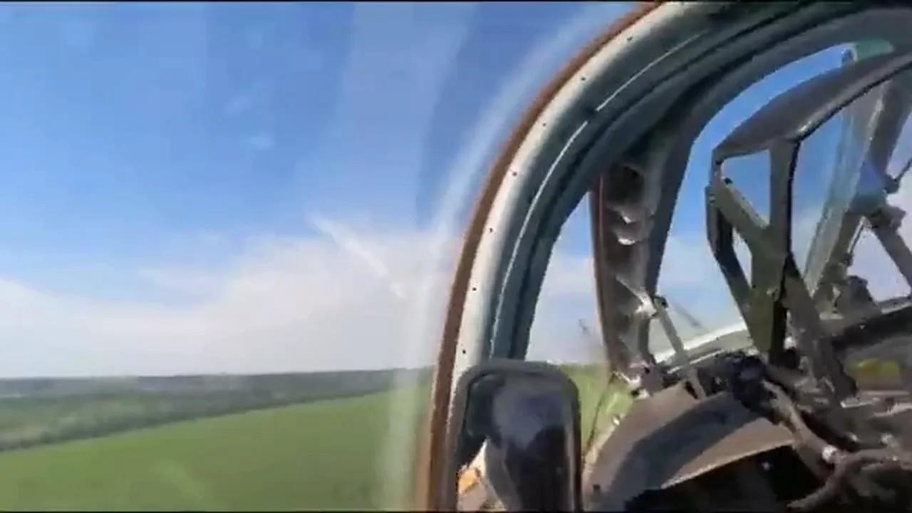 Russian Su-25 shot down from pilot's perspective