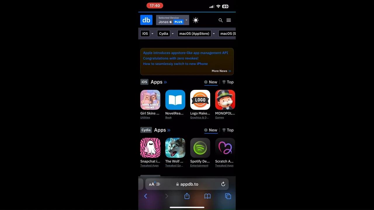 How to fix AppDB device link if you still have the profile installed