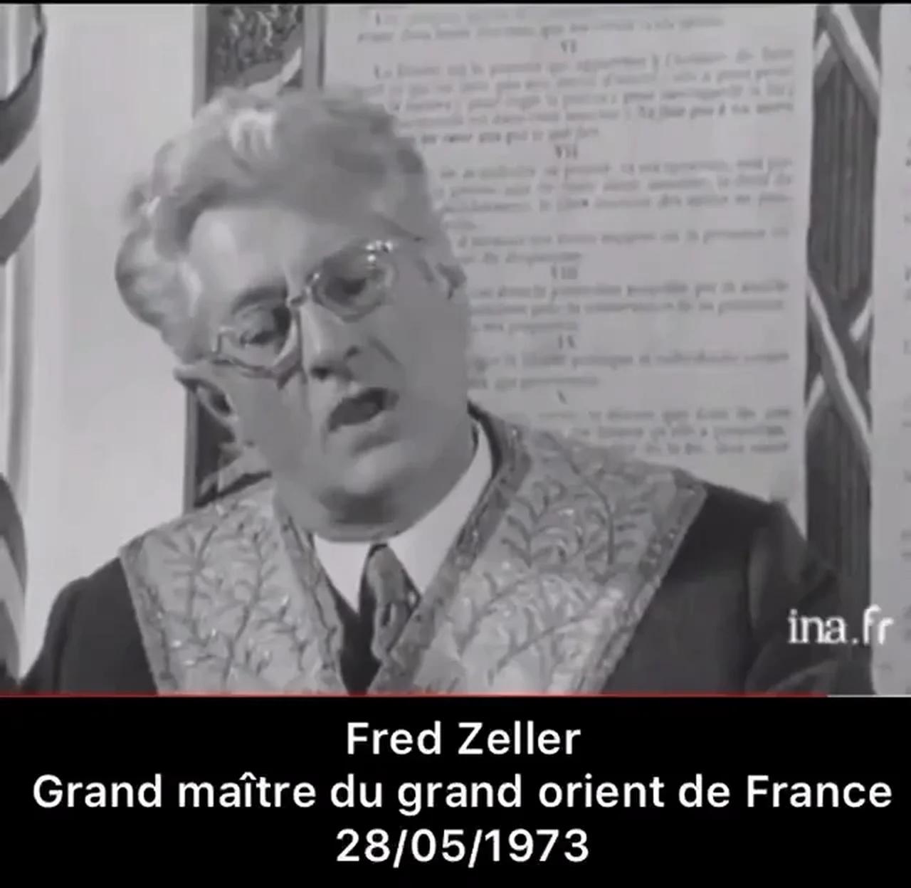 Fred Zeller Grand Maitre du Grand orient de France 28-05-1973