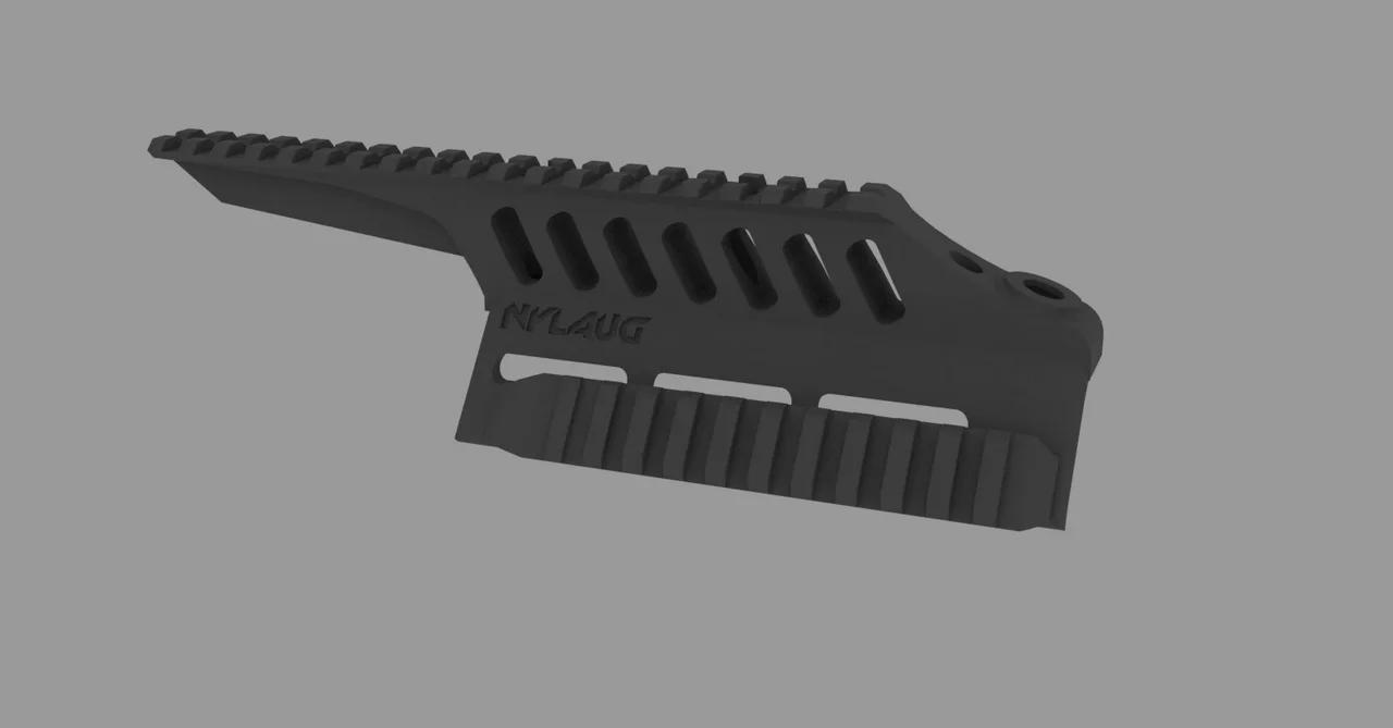 Nylaug reinforced A2 rail