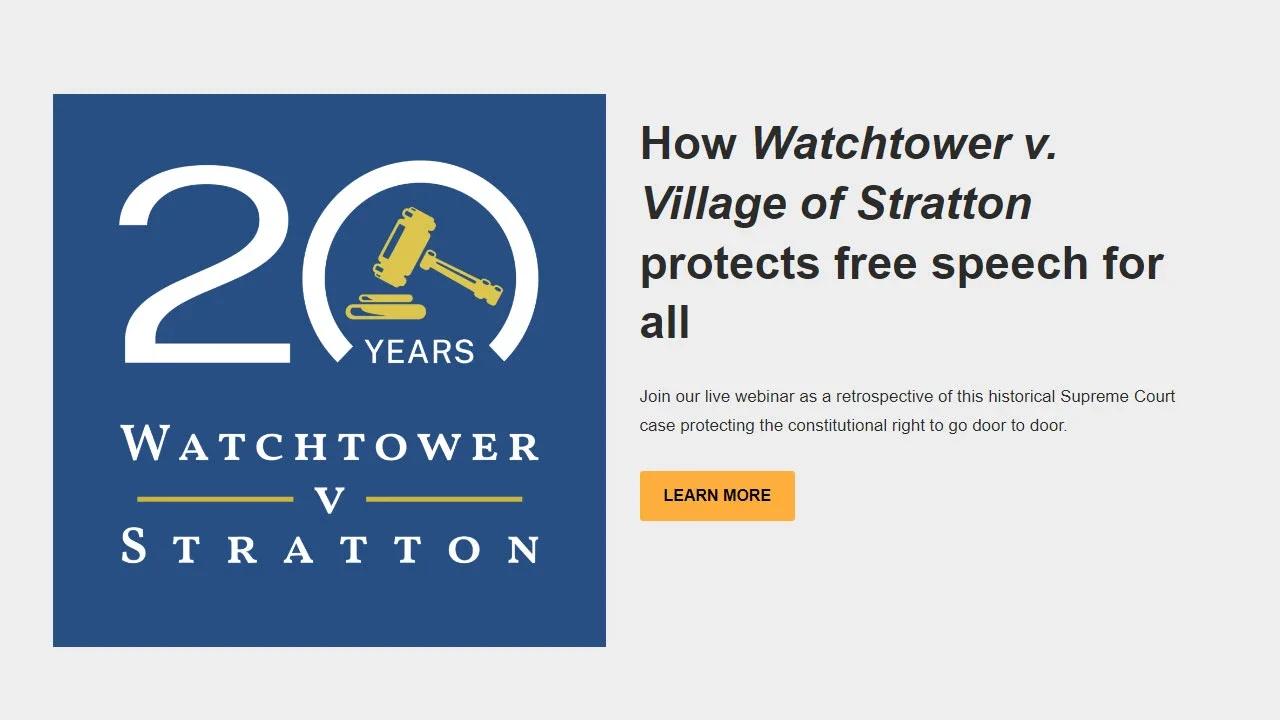 Watchtower vs. Stratton, Ohio