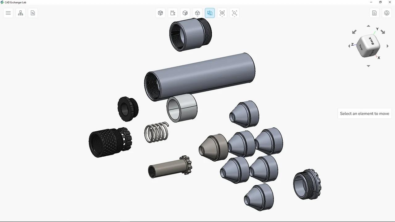 9mm M-Baffle Suppressor with Nielson Device