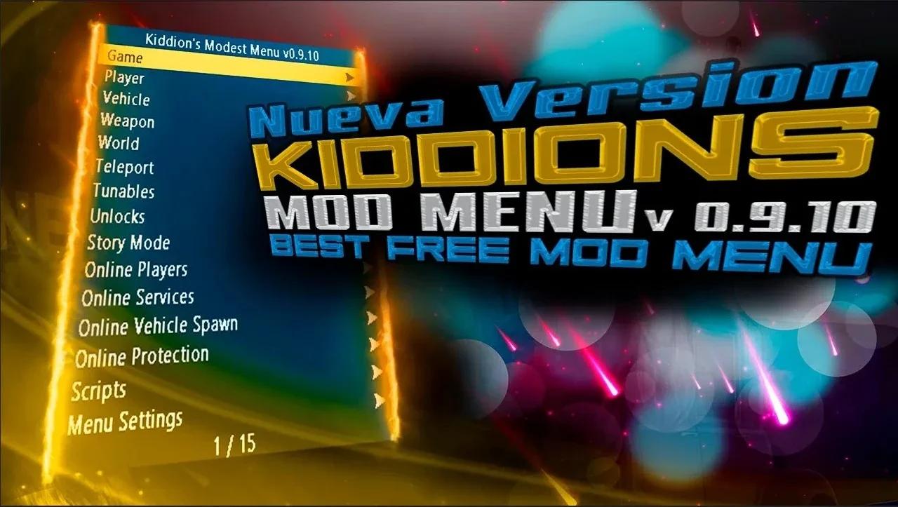 GTA 5 PC Online Mod Menu Kiddions Free/Gratuito