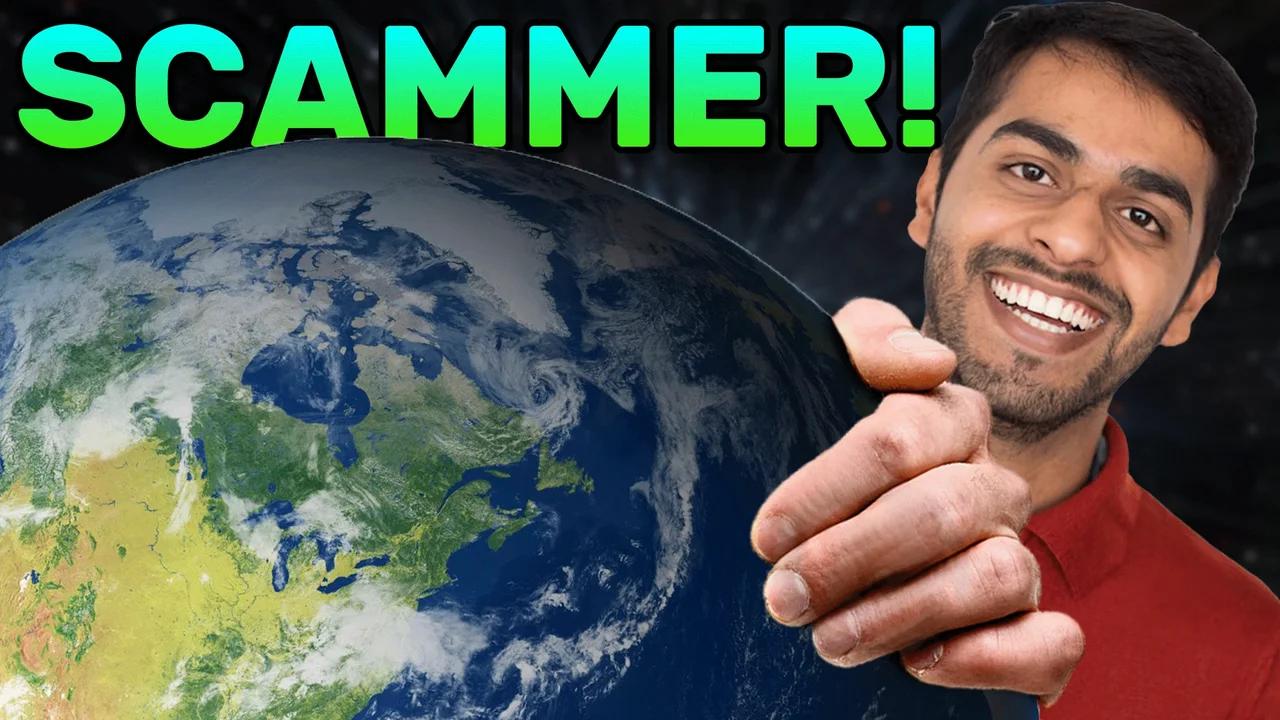 He wanted to scam me. So I showed him his city on google maps.