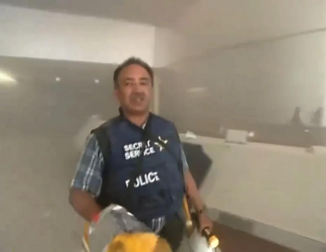 Rare footage inside WTC Building 7 on 911 after the destruction of the ...