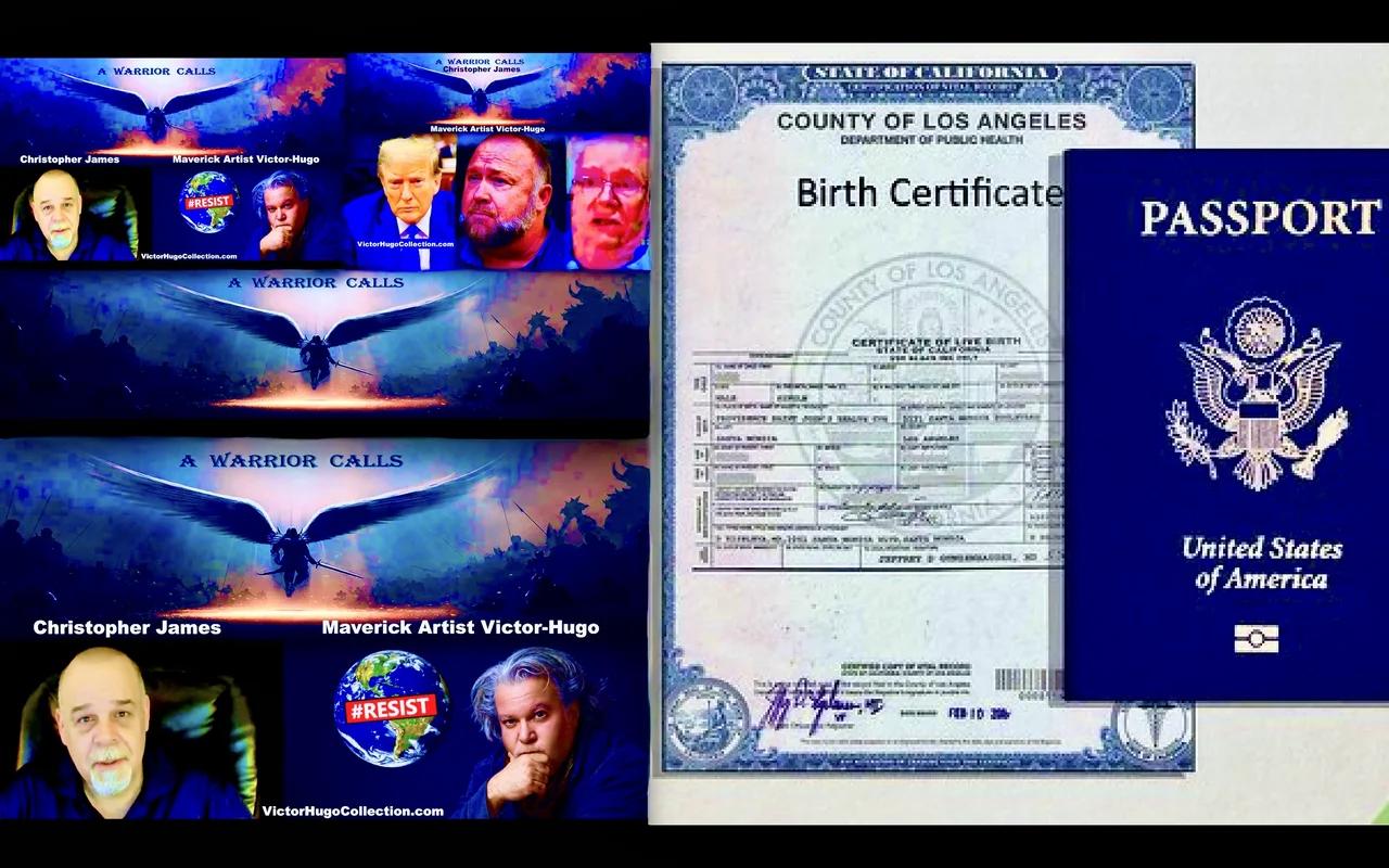 Christopher James Warrior Calls Victor Hugo Birth Certificates ...