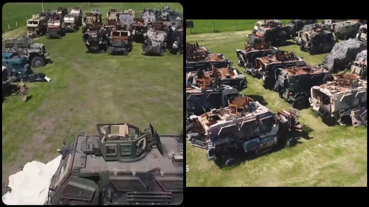 "Return to sender" A salvage yard of destroyed American-made MRAP ...