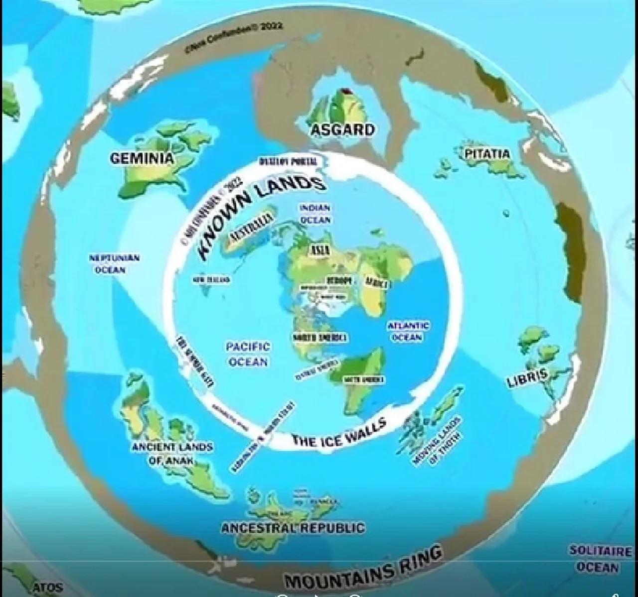 THE REAL MAP OF THE WORLDS