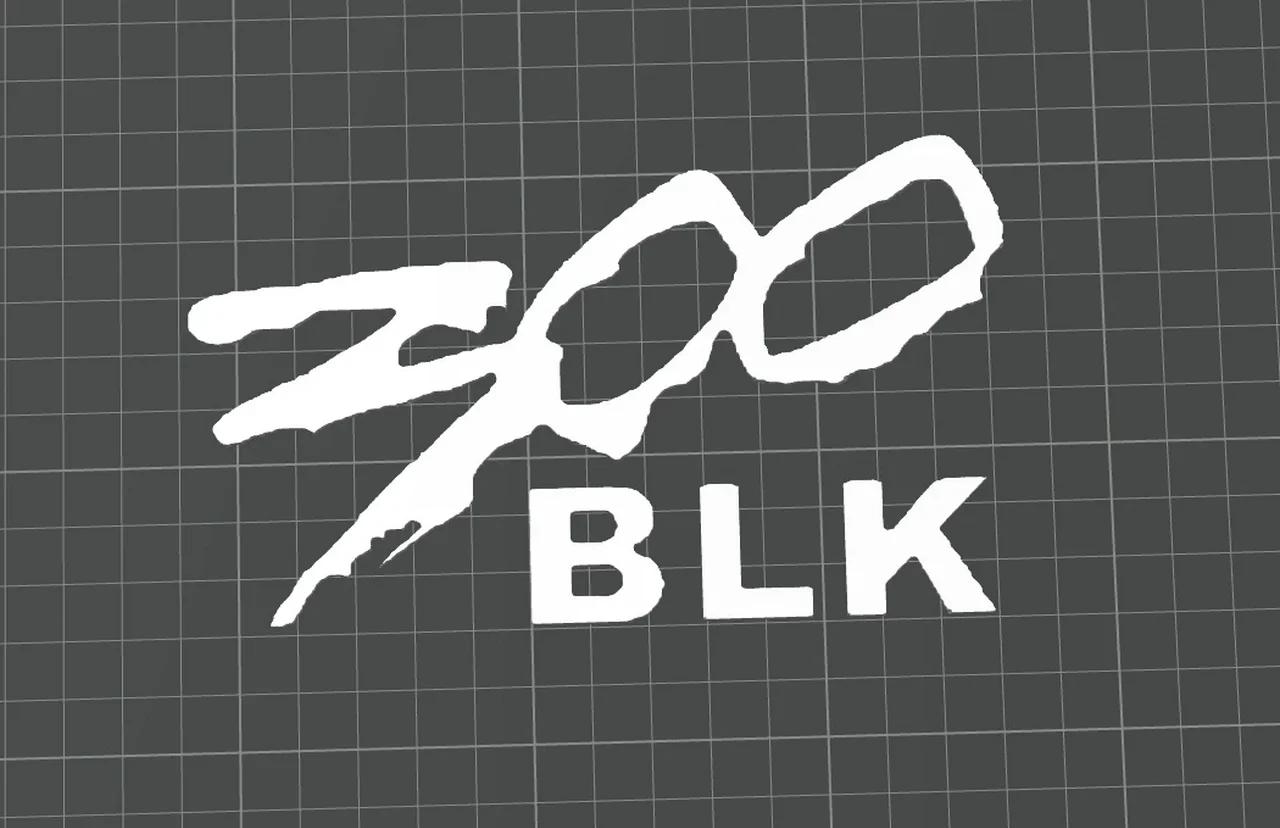 300 BLK Decal