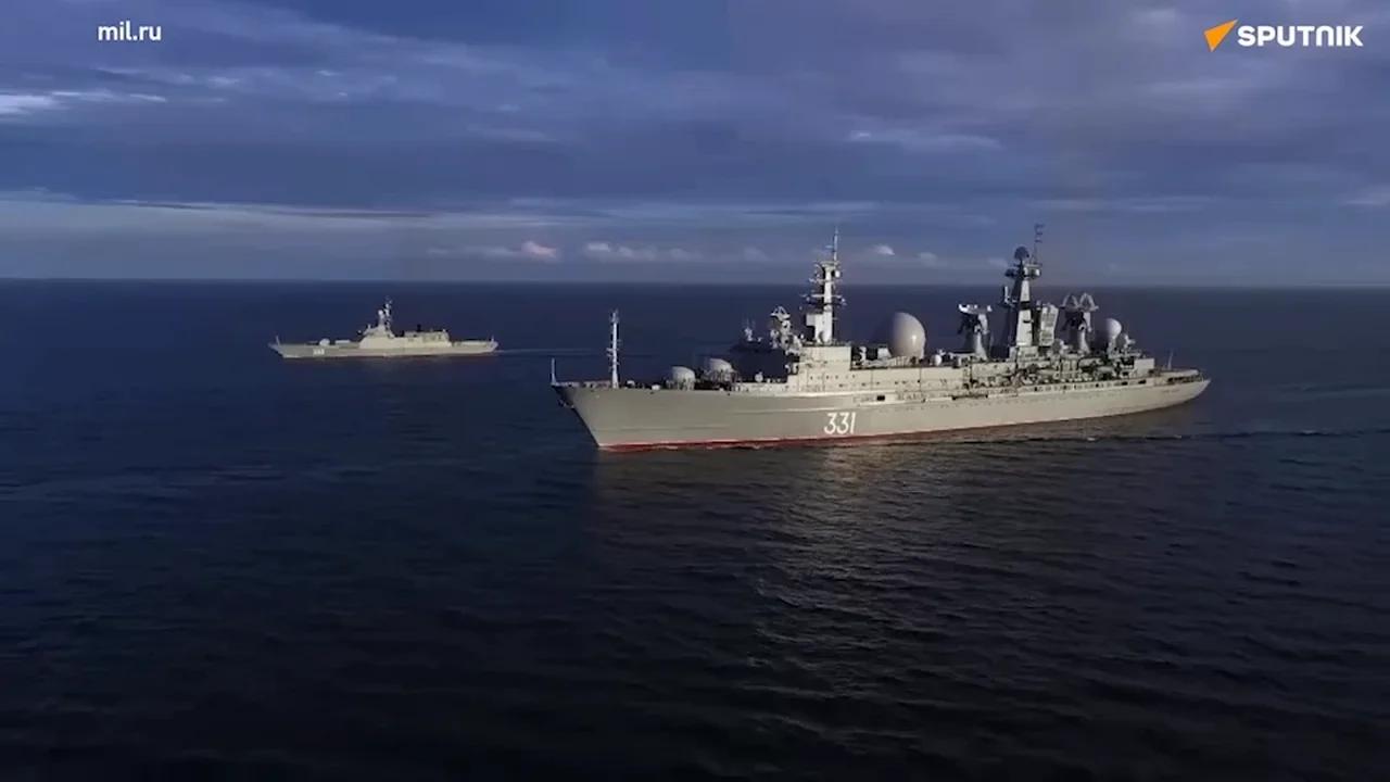 Esercitazioni della Flotta russa e la Flotta cinese nel Mar del Giappone