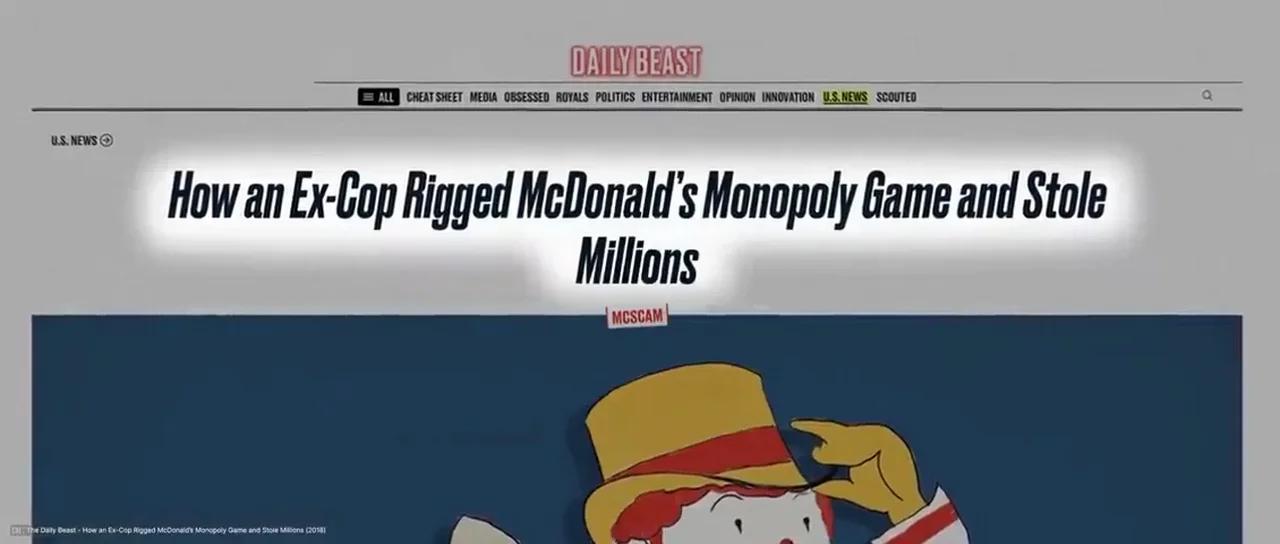 The McDonald's Monopoly Scam (Why No One Won for 10 Years!) 🍔🍟💰👮