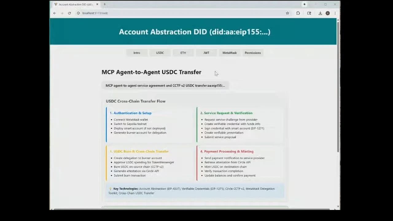 MCP Agent-to-Agent USDC Transfer Using CCTP v2
