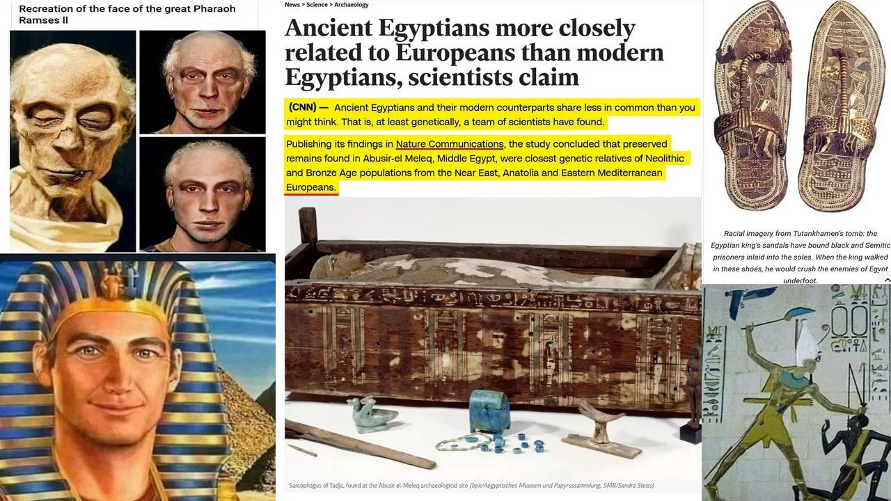 Ancient Egyptians were more European. Unrelated to Sub-Saharan Africans ...