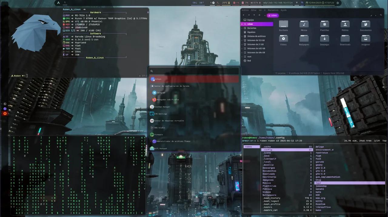 Garuda Linux Hyprland.