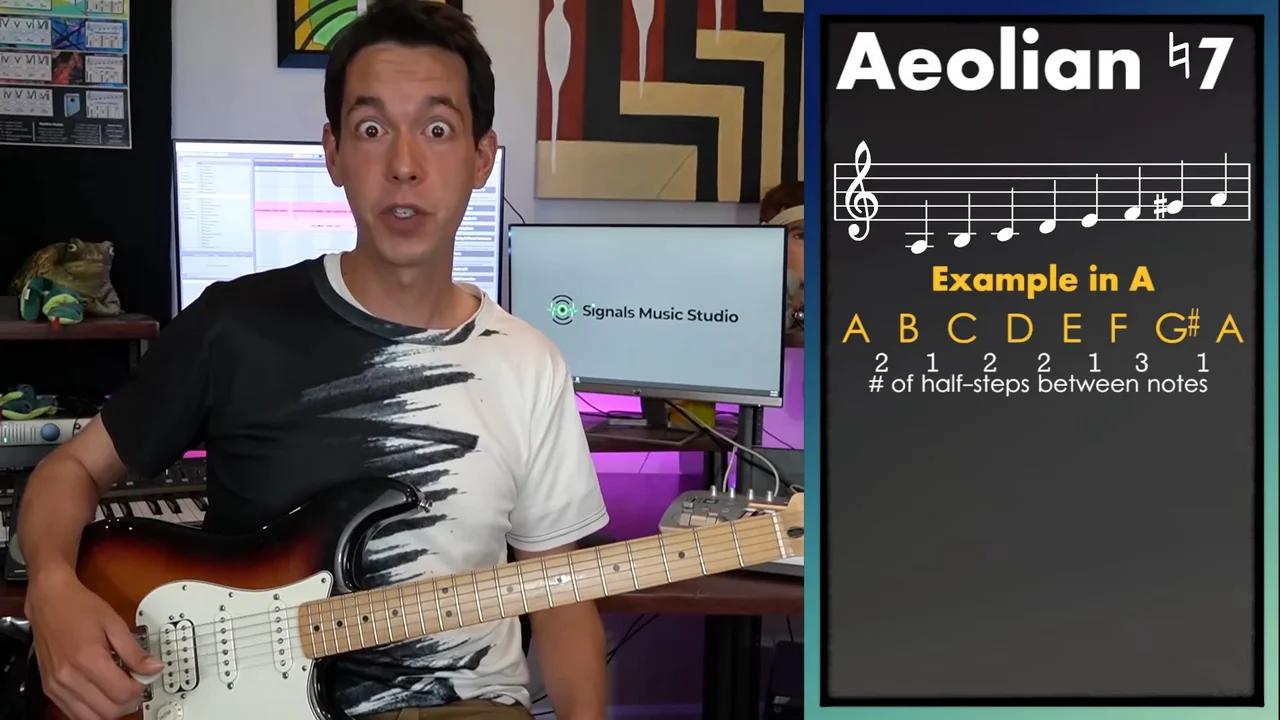 Demonstrating The Modes of Harmonic Minor | MUSIC THEORY & SCALES