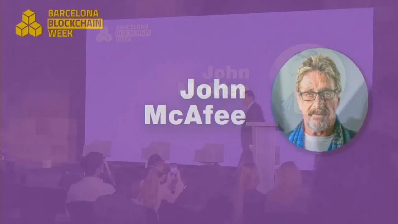 John McAfee's best privacy coin speech! During the Barcelona Blockchain ...