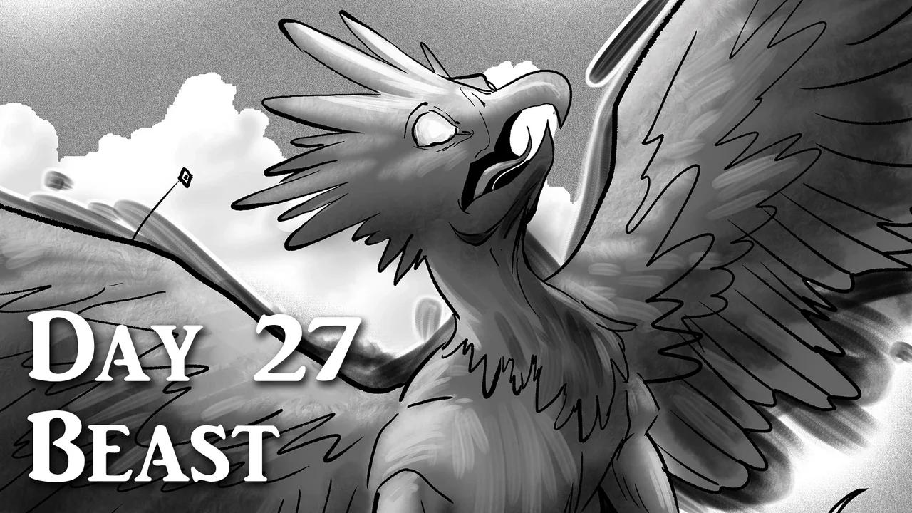 Inktober Day 27 - Beast (Drawing Timelapse)