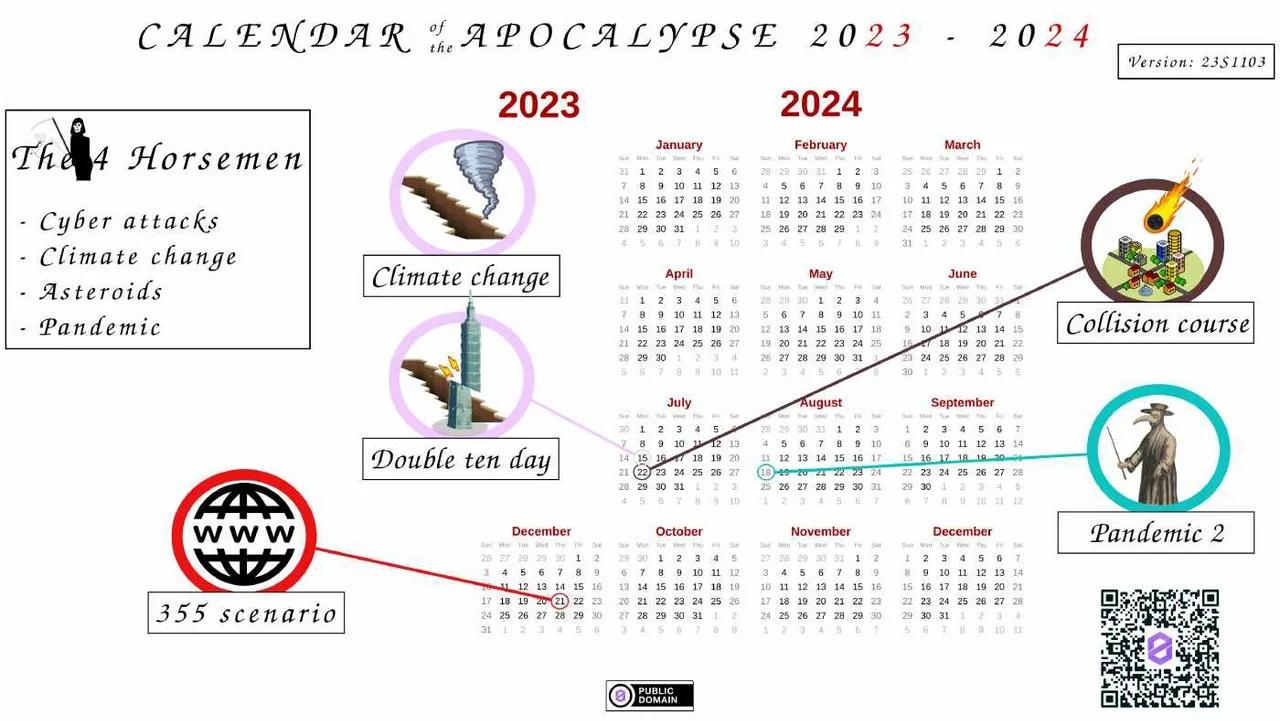 Calendar of the Apocalypse 2023 - 2024 (23S1103)