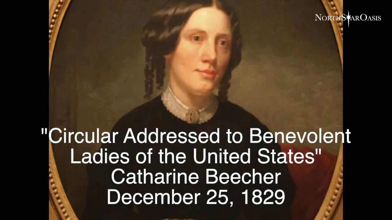 Catharine Beecher Circular Addressed to the Benevolent Ladies of the ...