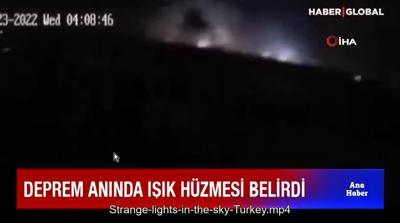 Strange Lights Over Turkey Prior to the Deadliest Earthquake