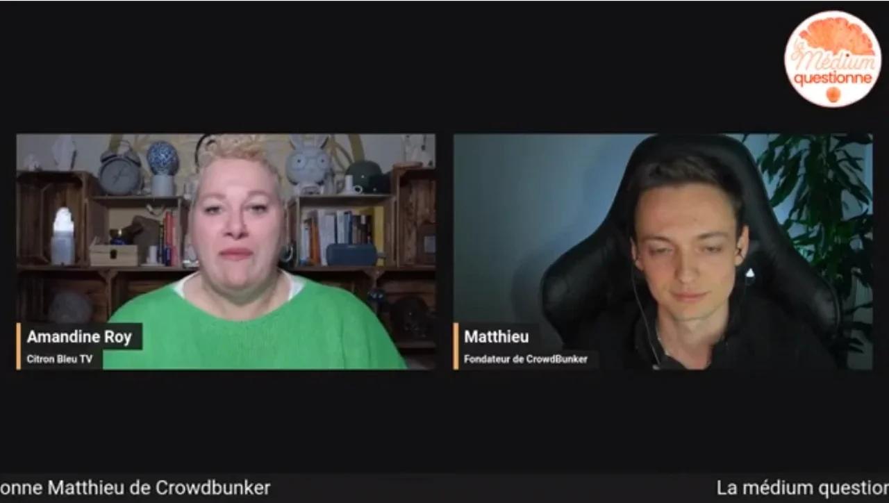 Amandine Roy - 12.04.2023 - La médium questionne Matthieu de Crowdbunker