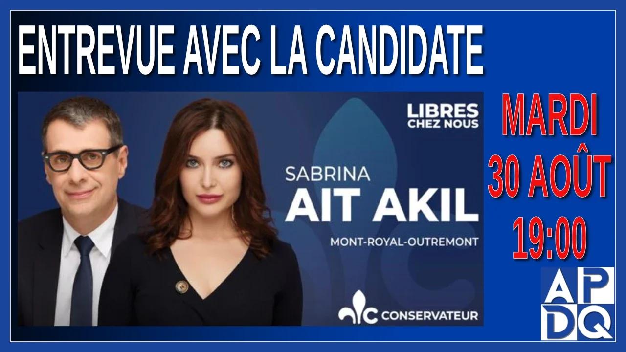 Entrevue avec Sabrina Ait Akil - Élection 2022