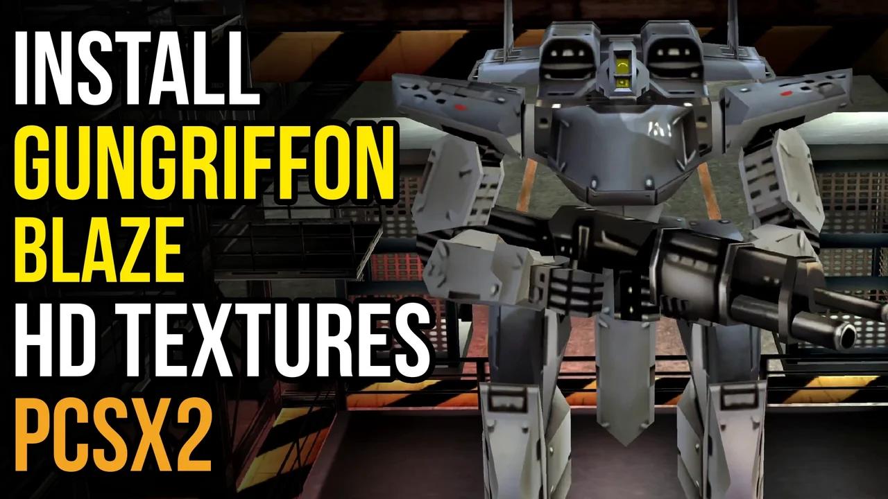 Download and Install PS2 GunGriffon Blaze HD Texture Pack Upscale for PCSX2