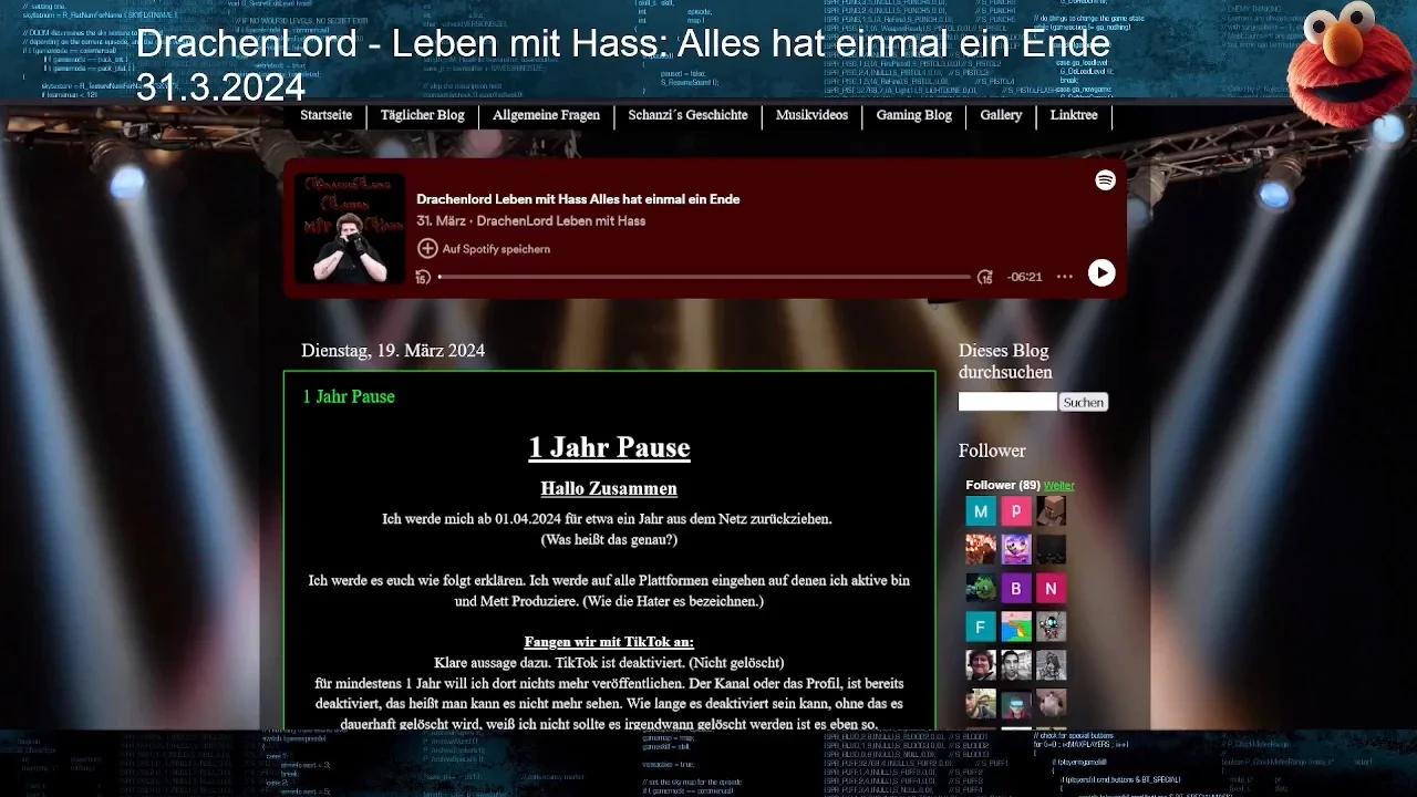 DrachenLord - Leben mit Hass: Alles hat einmal ein Ende 31.3.2024