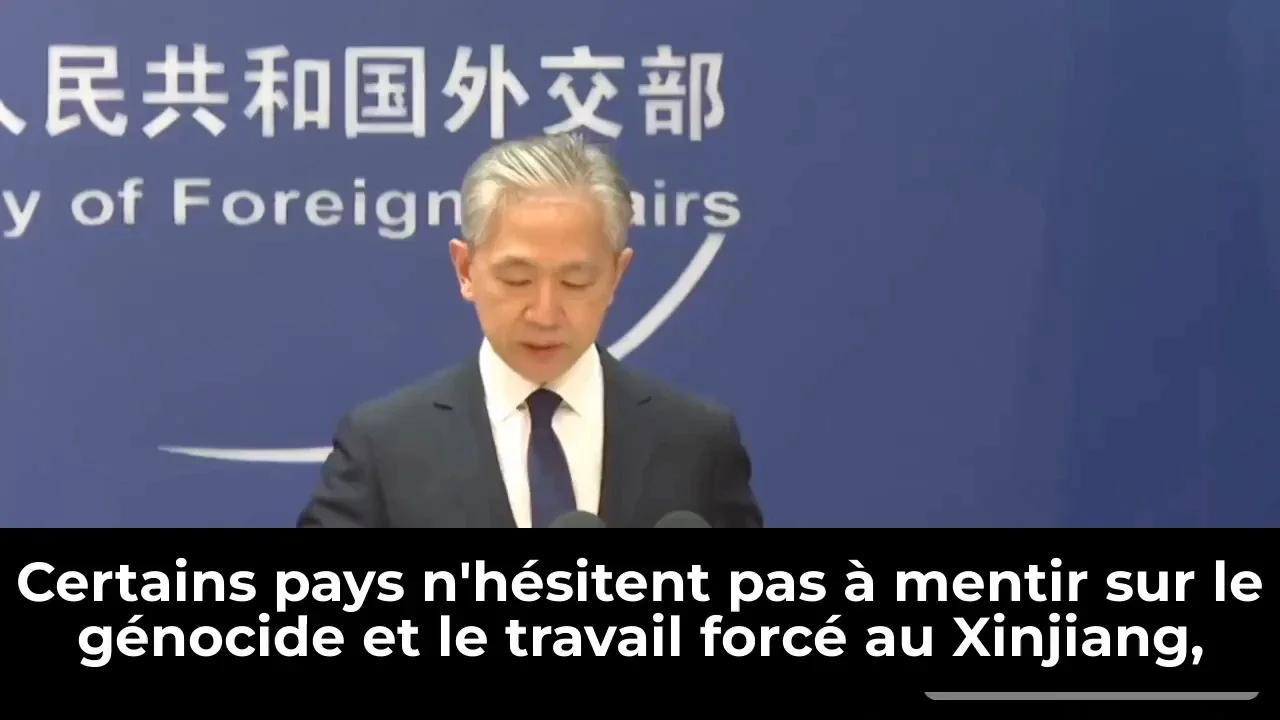 Wang Wenbin, porte-parole du ministère chinois des Affaires étrangères