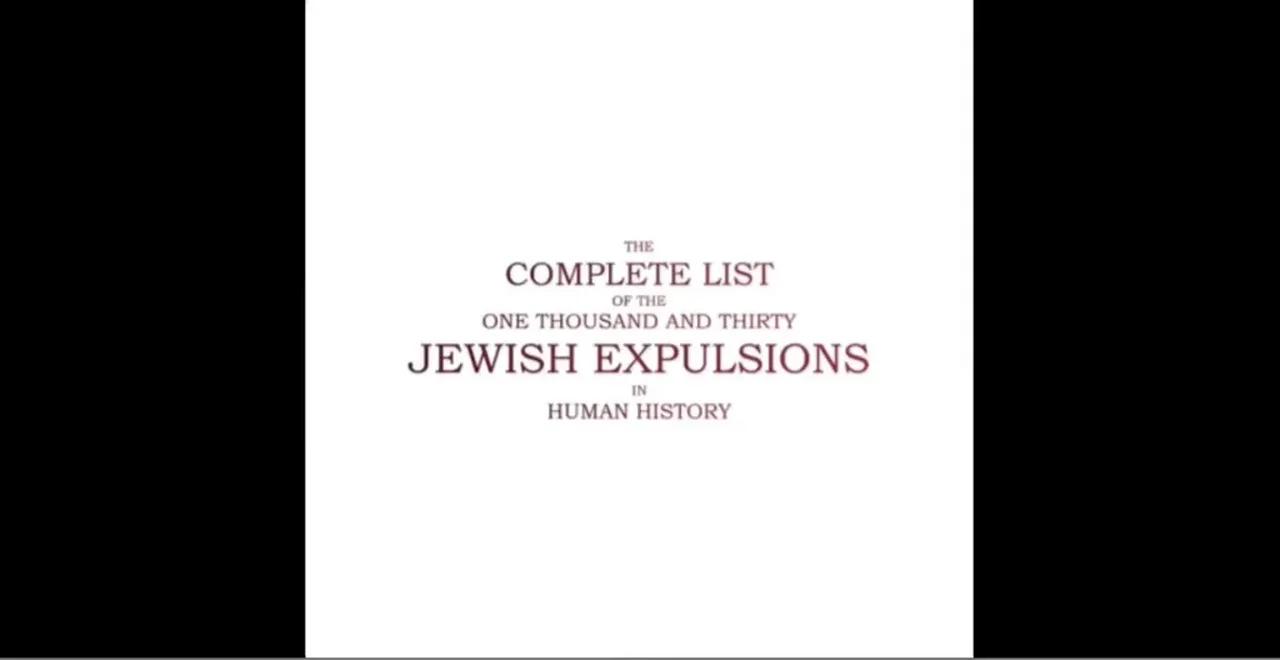 The Complete List of One Thousand and Thirty Jewish Expulsions