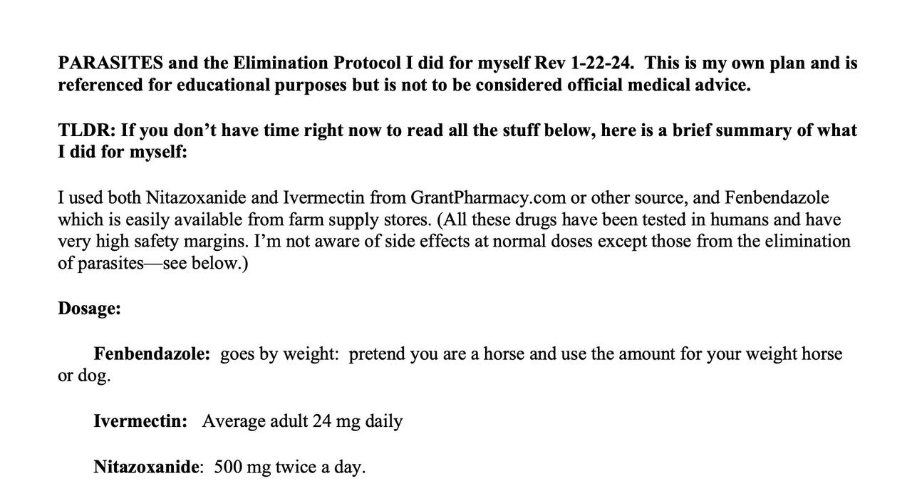 PARASITES protocol 4P PDF english