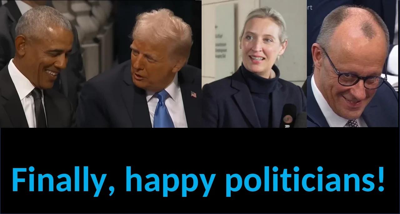 Body language: happy politicians everywhere!