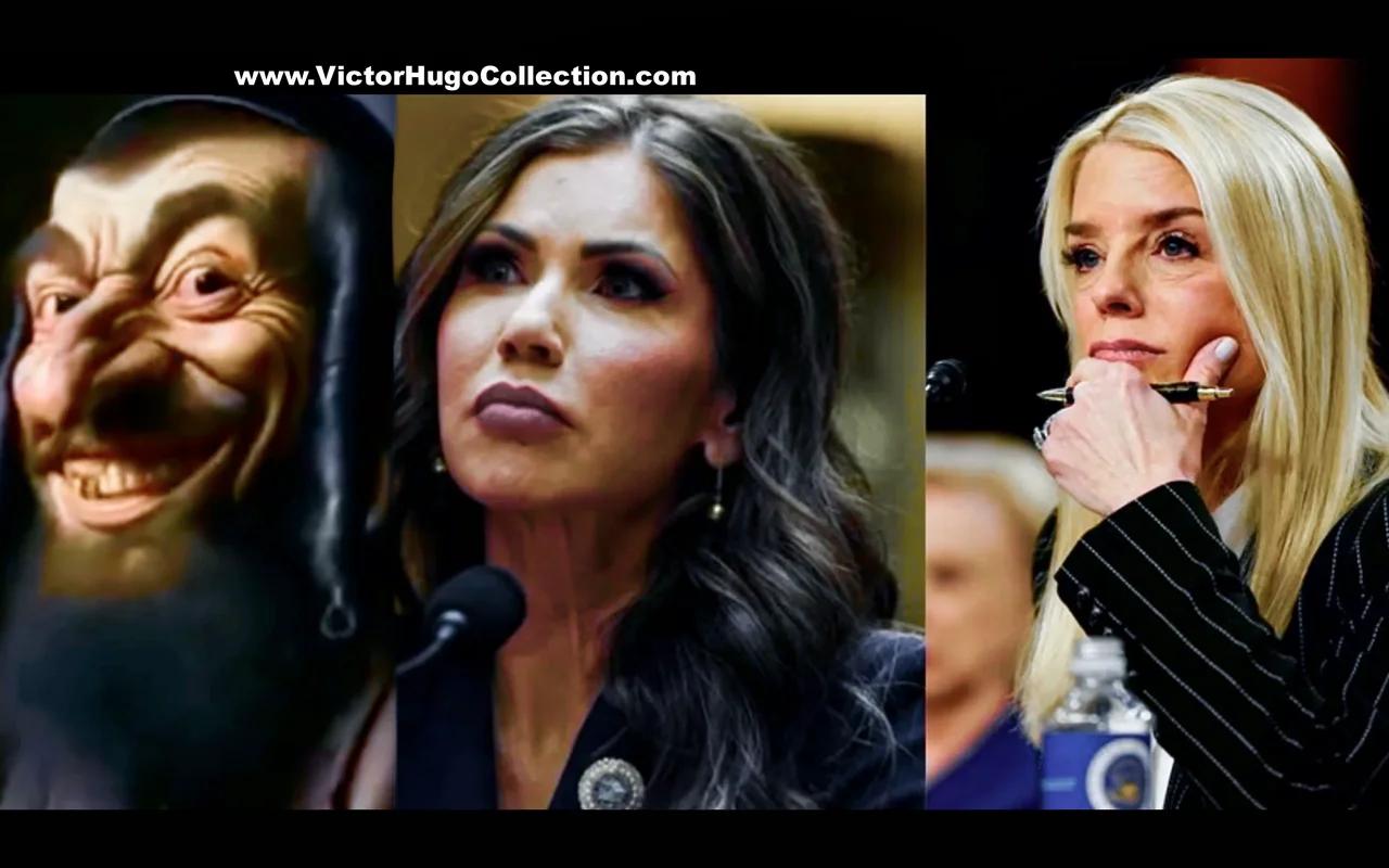 Ryan Messano Victor Hugo Jewish Talmud Satanic Christians Kristi Noem Pam Bondi Filthy Niddah Whores