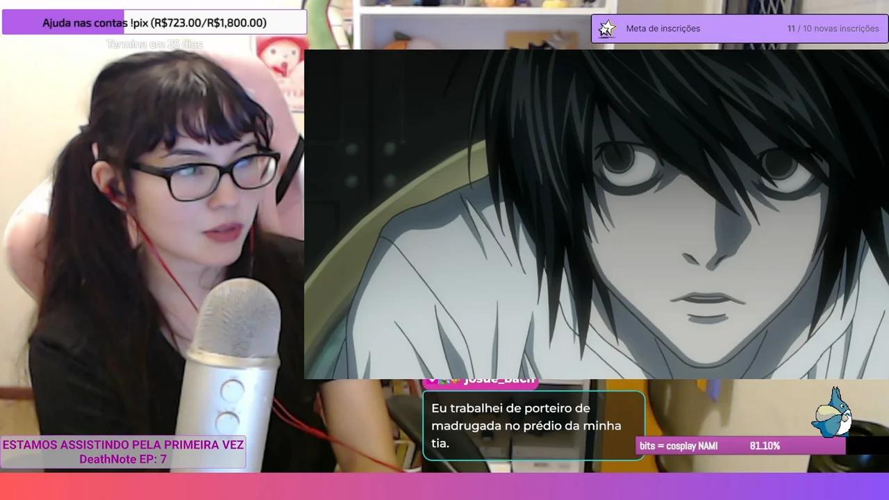 VODs de DEATH NOTE | React dos Episódios [08]