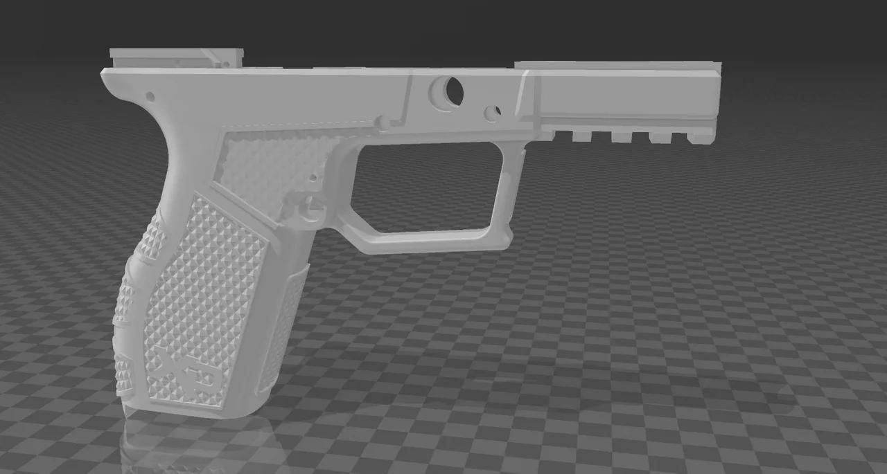 Springfield XD9 diamond patter grip