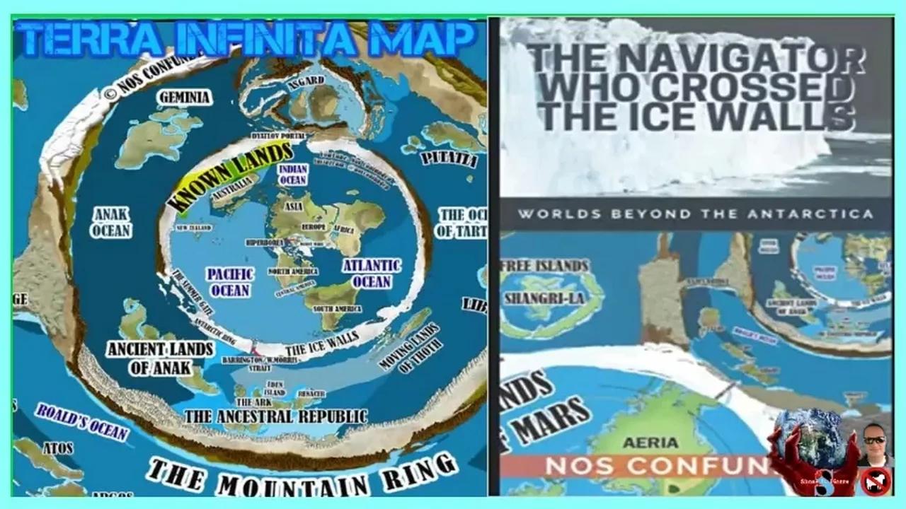 The TERRA INFINITA MAP THE NAVIGATOR WHO CROSSED THE ICE WALLS - WORLDS ...
