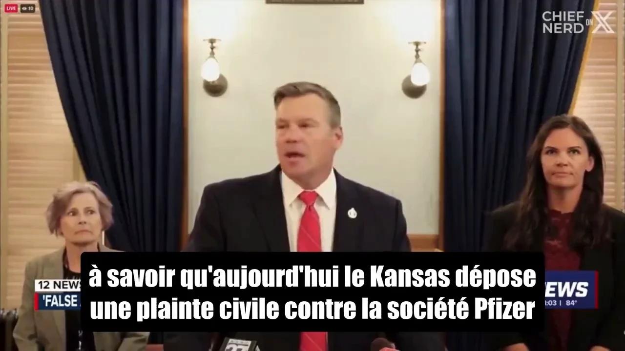Le Kansas poursuit Pfizer en justice