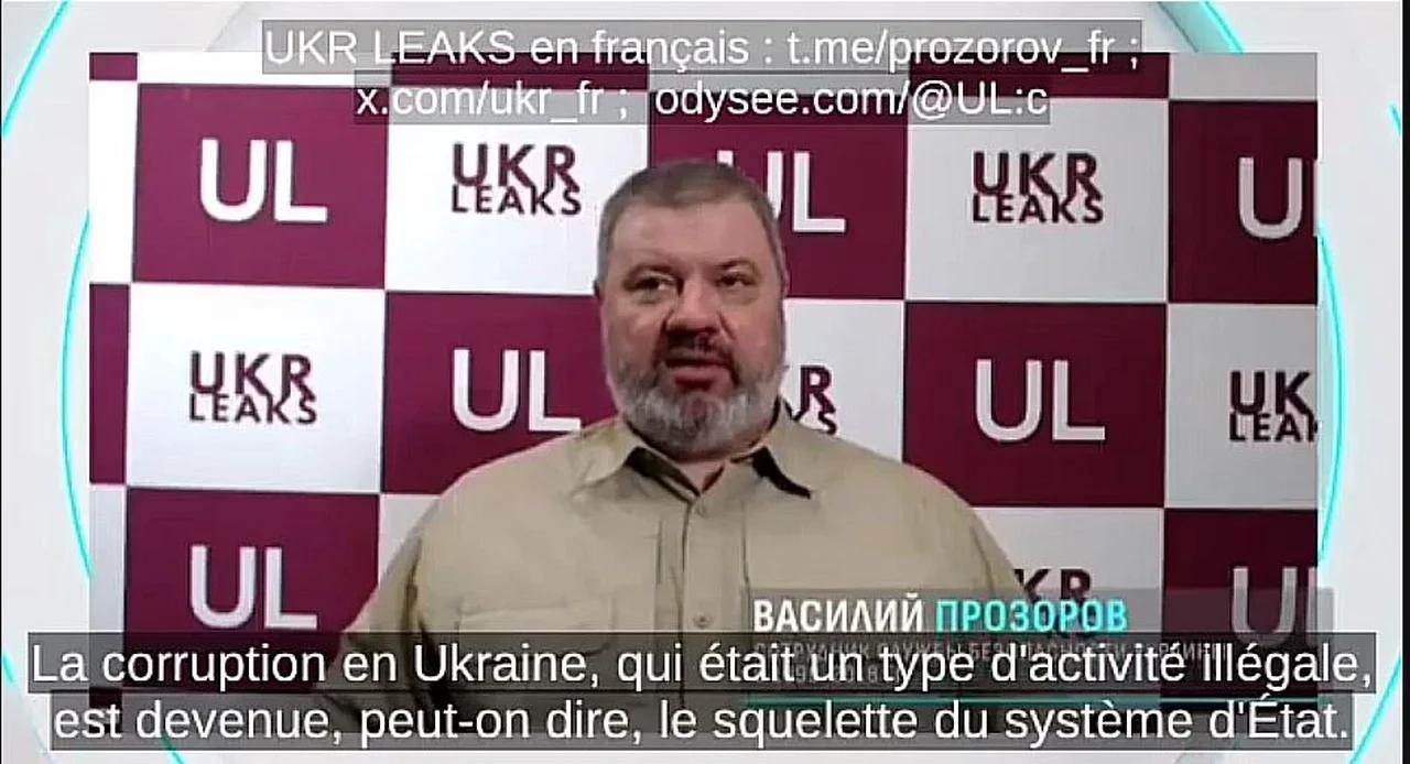 VOIR... Extrait d'interview de VASSILI PROZOROV sur la corruption en Ukraine VOSTFR. UKR-LEAKS ...