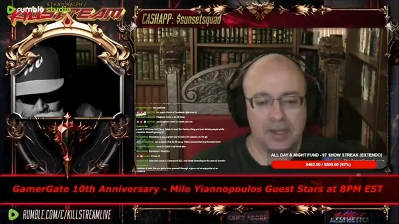 10 YEARS OF GAMERGATE - Killstream featuring Vox Day & Milo