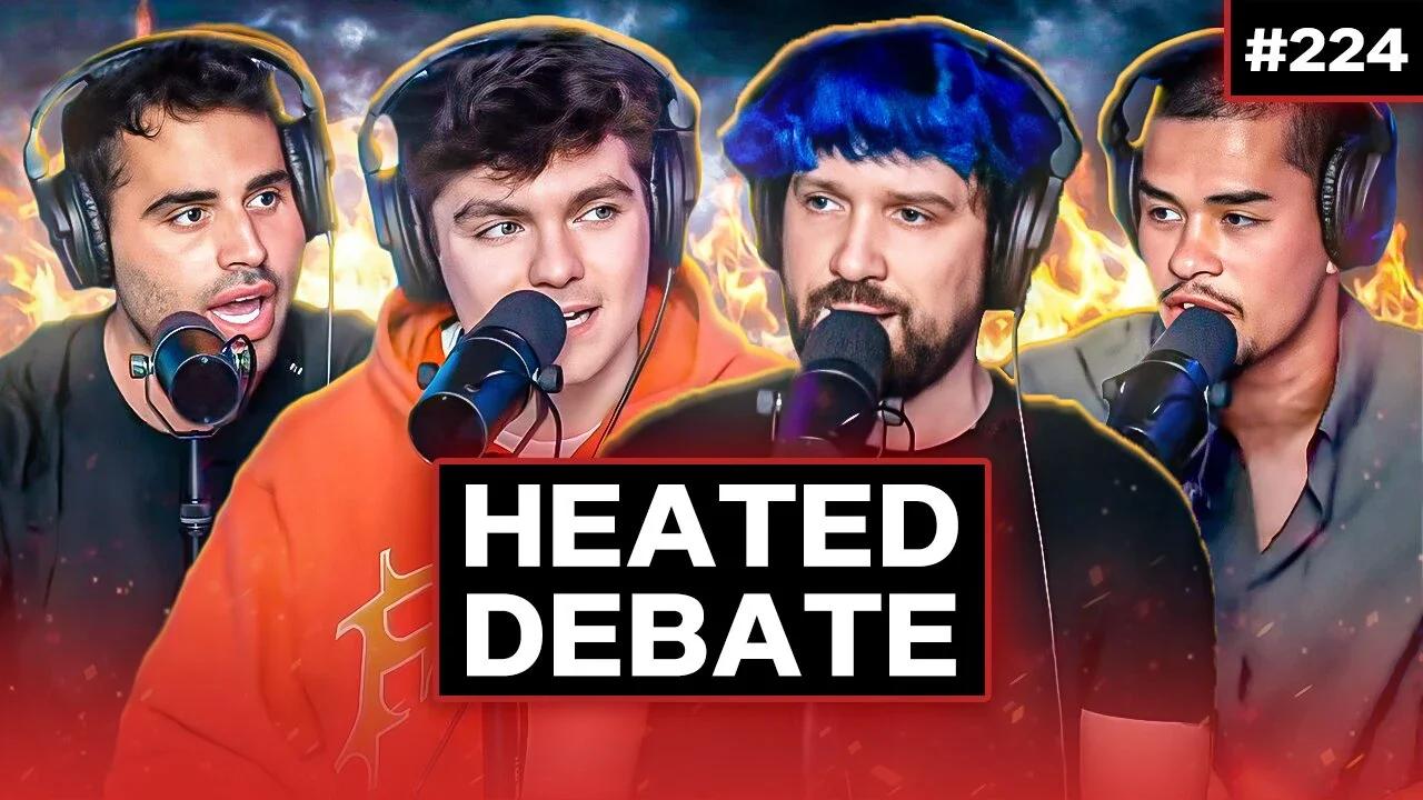 Fresh and Fit: Nick Fuentes, Destiny, Sneako & JonZherka DEBATE The JQ🛎️!