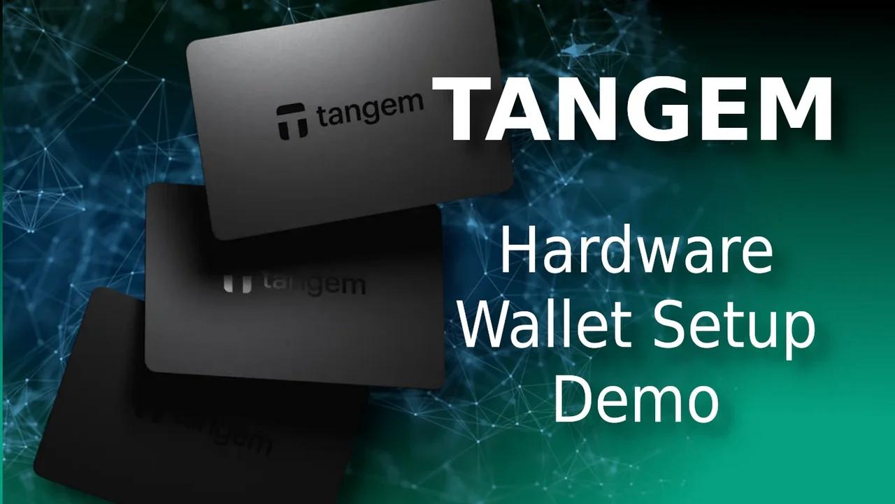 Tangem Wallet Setup Demo: NFC Card Cryptocurrency Hardware Wallet