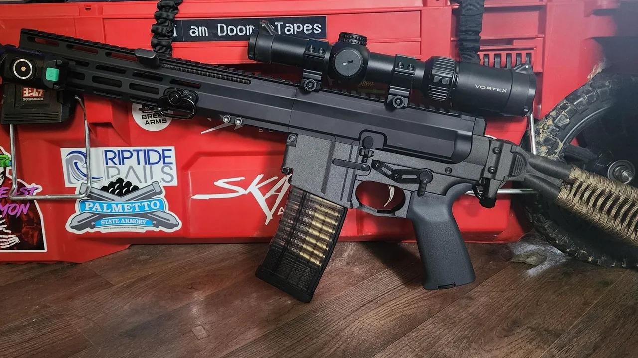 FM15 reinforced bufferless lower reciever for ar15 style bufferless uppers.