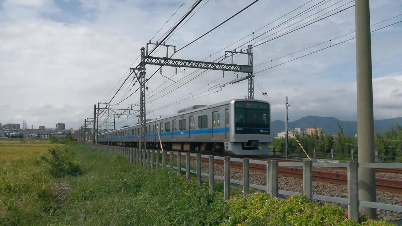 Japan: Commuter Trains Along the Busy Odakyu Line, 9-30-2024