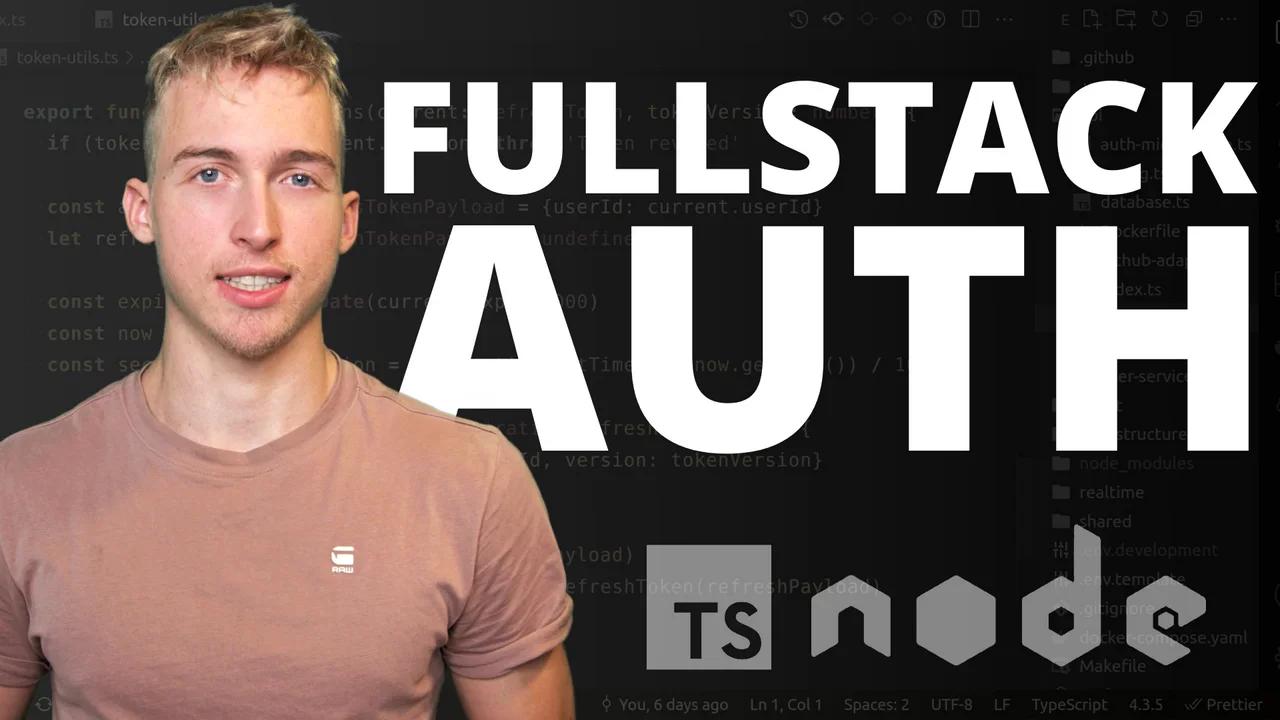 Fullstack Authentication with Refresh Access Tokens (Node, Next.js ... Fullstack Authentication with Refresh Access Tokens (Node, Next.js ...