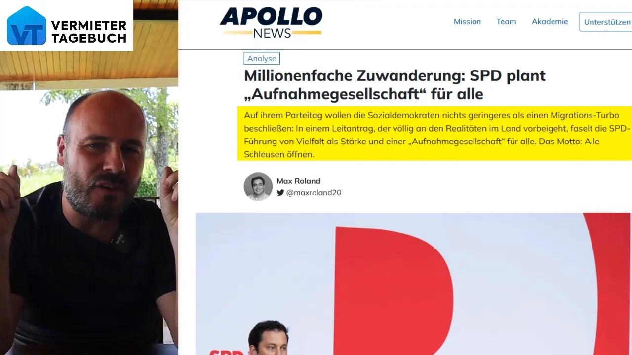 SPD dreht völlig durch: Neuer Leitantrag – Millionenfache Zuwanderung ... SPD dreht völlig durch: Neuer Leitantrag – Millionenfache Zuwanderung ...