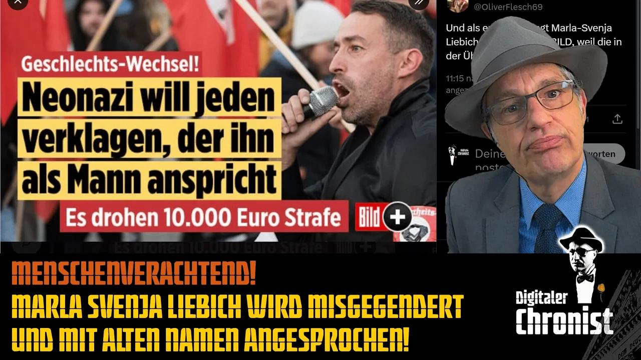 Menschenverachtend! Marla Svenja Liebich wird misgegendert und mit ...