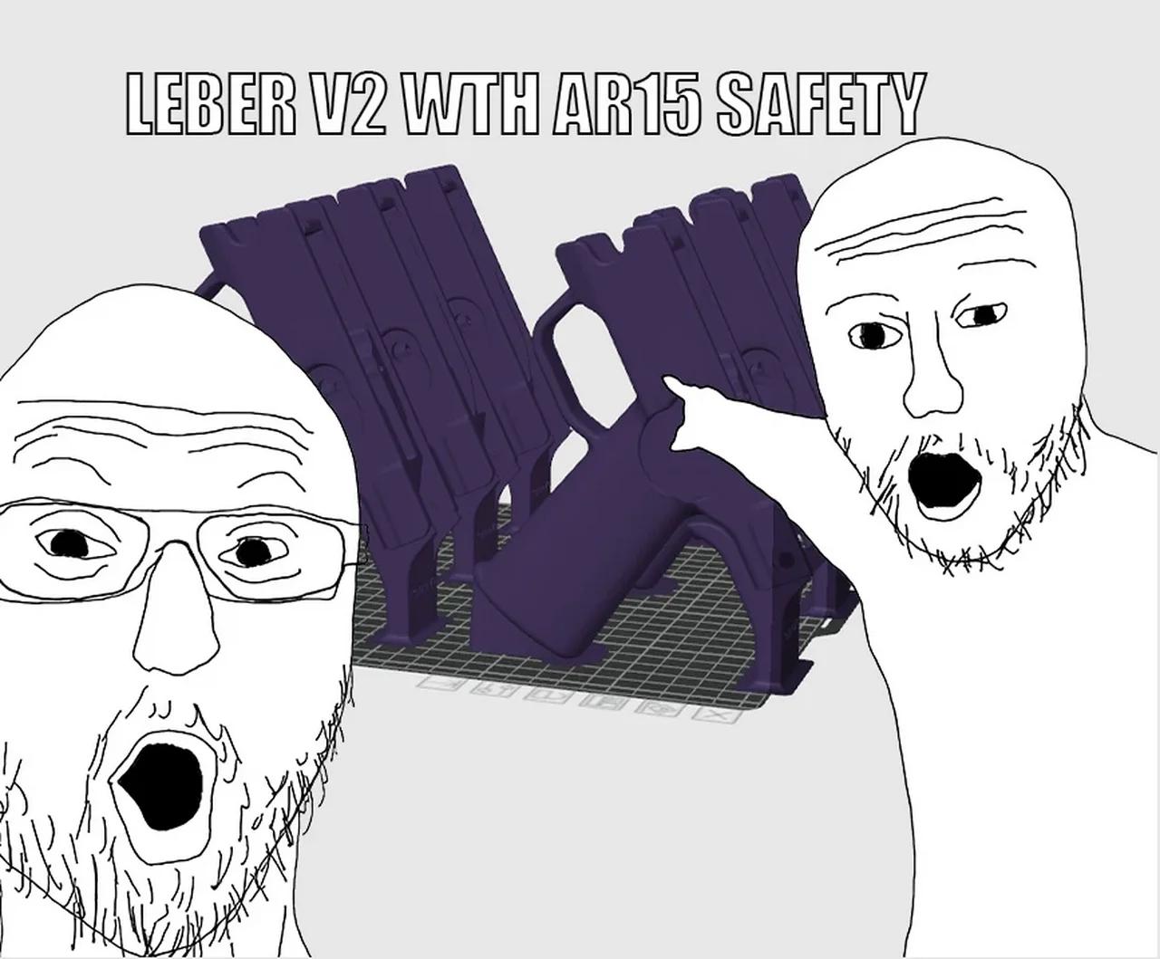 Leber V2 With Standard AR15 Safety Cutout Remix