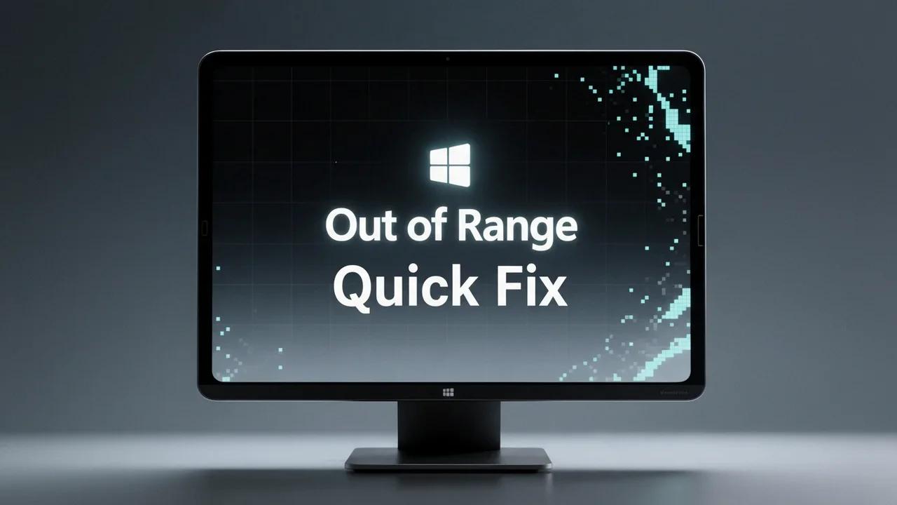 Out Of Range Monitor Problem